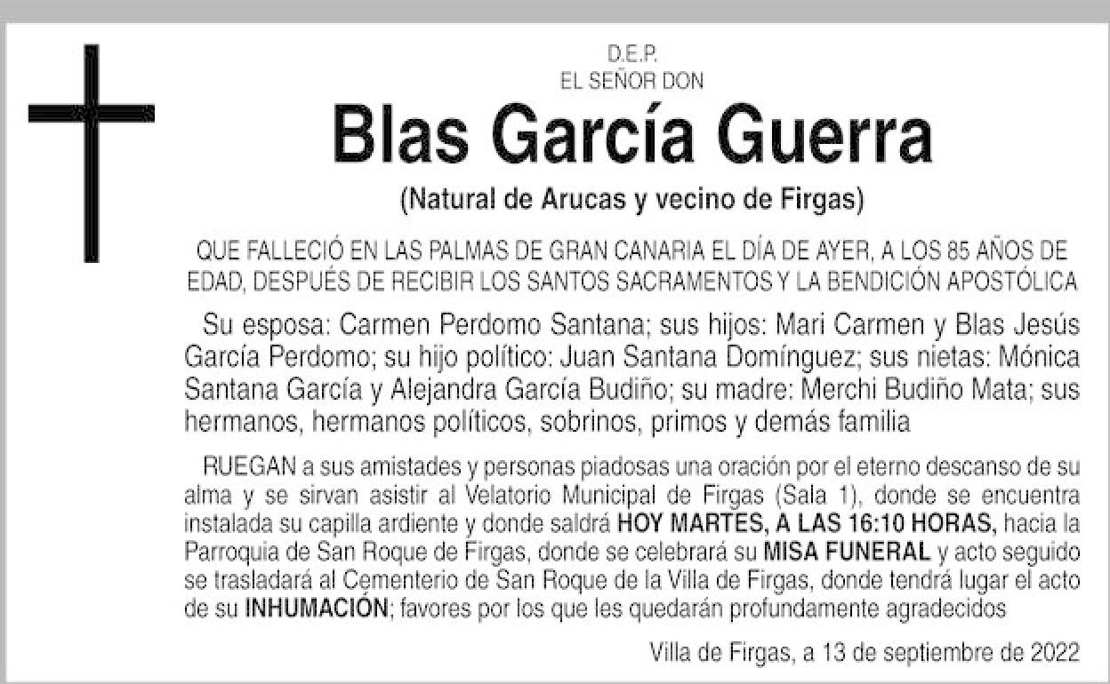 Blas García Guerra | Canarias7